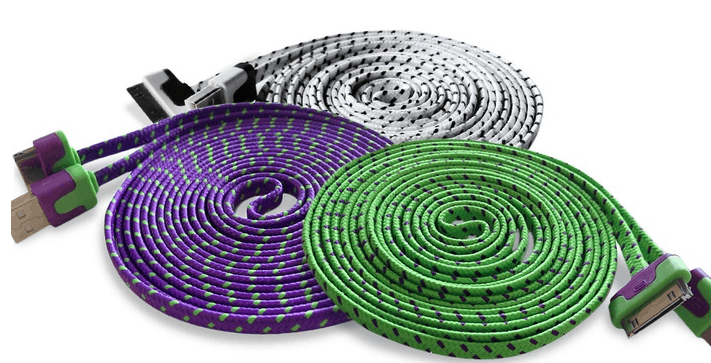 Groupon: 10 ft Tangle-Resistant USB Cables In Different Colors - $6.99 ...