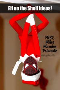 Elf on the Shelf Miles Morales Spider-Man Mask