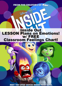 Inside Out Lesson Plans & Feeling Chart