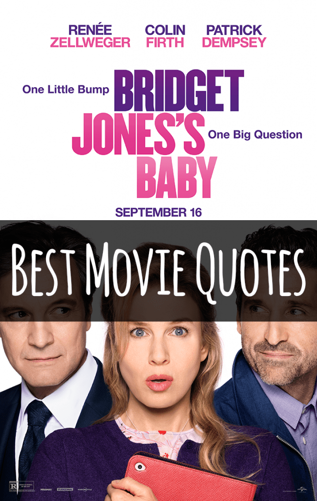 Bridget Jones's Baby Movie Quotes - Huge List - Enza's Bargains
