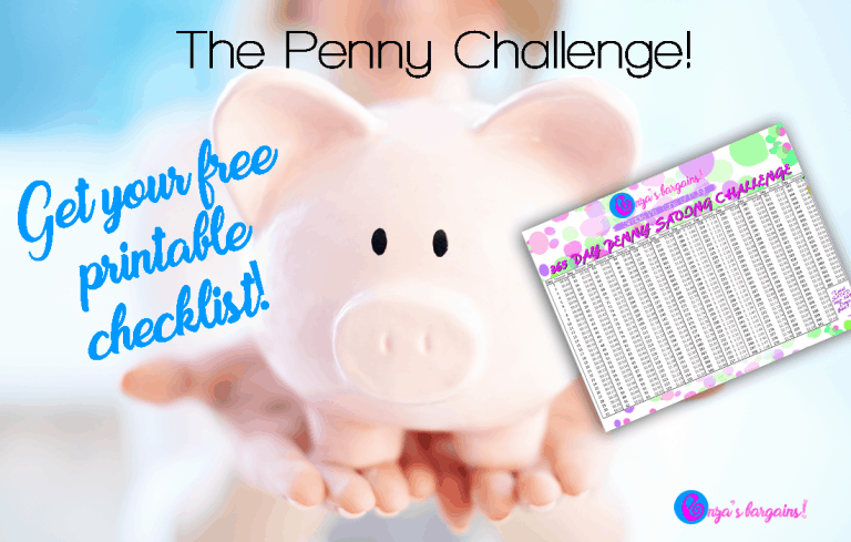 Penny Savings Challenge Checklist - FREE Printable