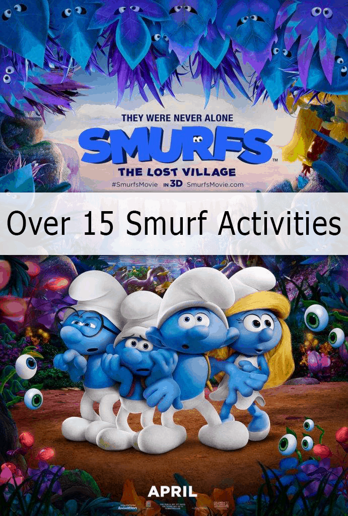 Smurfs Activities - Over 15 Smurfs Activity Pages - Enza's Bargains