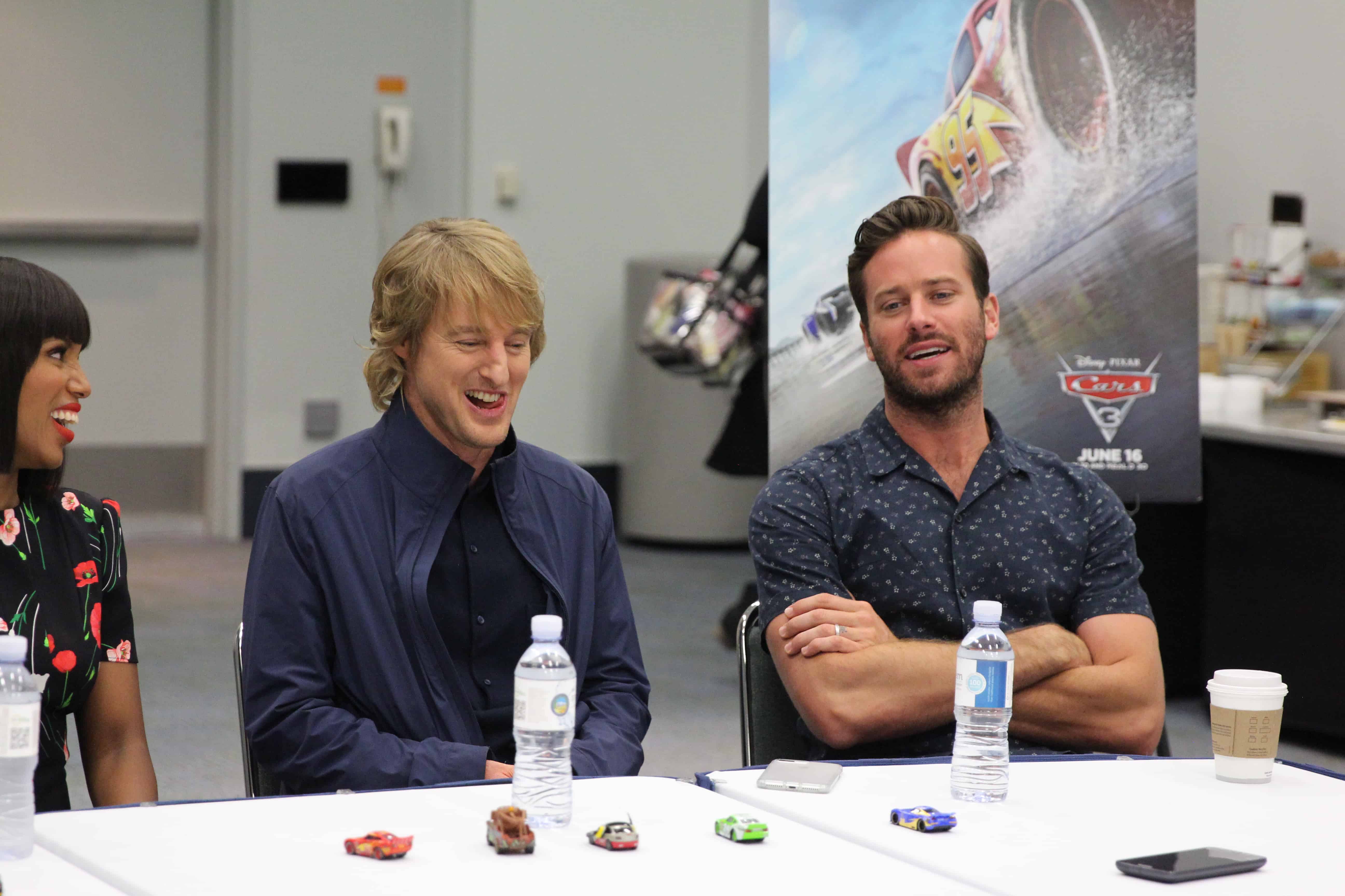 Cars 3 Cast Interview With Owen Wilson, Kerry Washington, Cristela ...