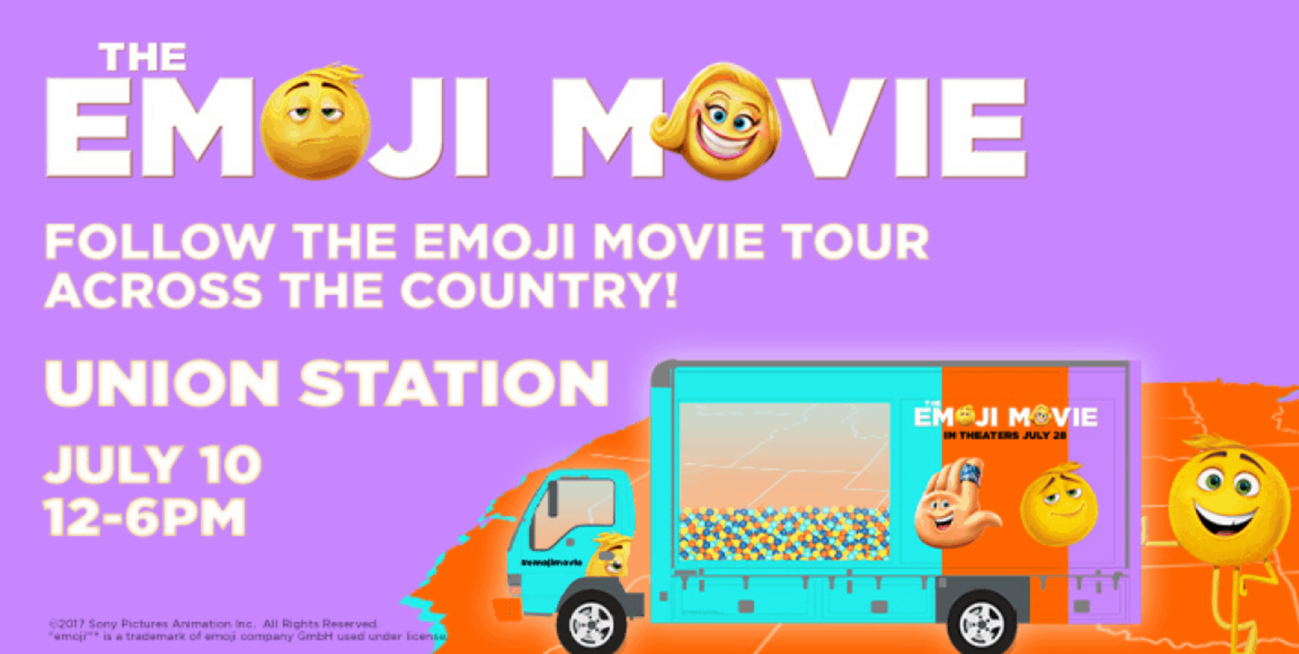 The EMOJI Movie Tour - Visiting different cities across the US!