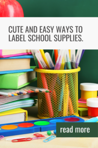 CUTE Ways to LABEL Your Kid's School Supplies - Enza's Bargains
