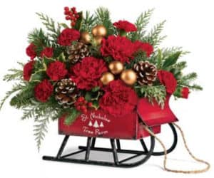 Teleflora’s Vintage Sleigh Bouquet Review - #EBHolidayGiftGuide - Enza ...