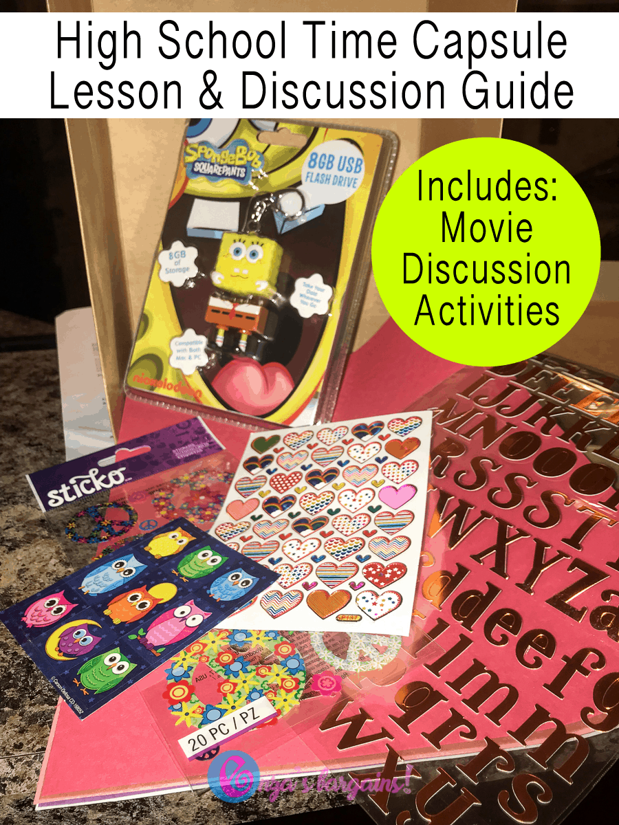 High School Time Capsule Activity to Encourage Dialogue - Enza's Bargains