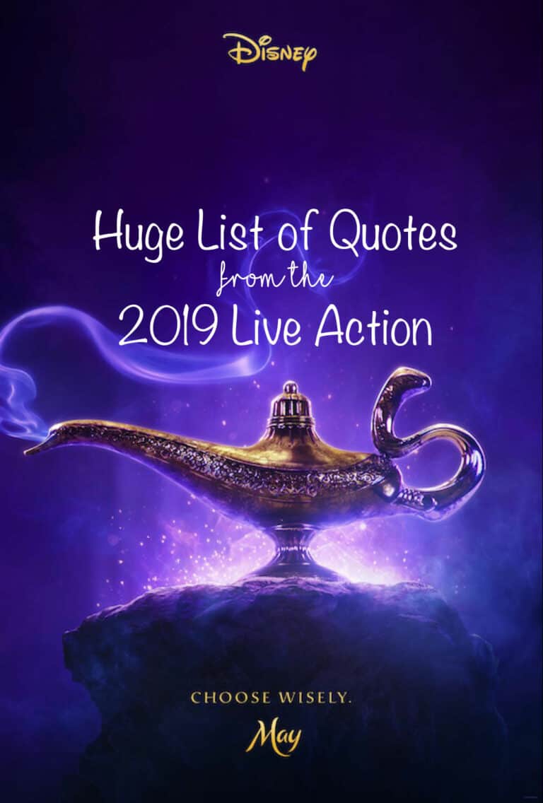 Aladdin Quotes - The new LIVE Action Quotes List - Enza's Bargains