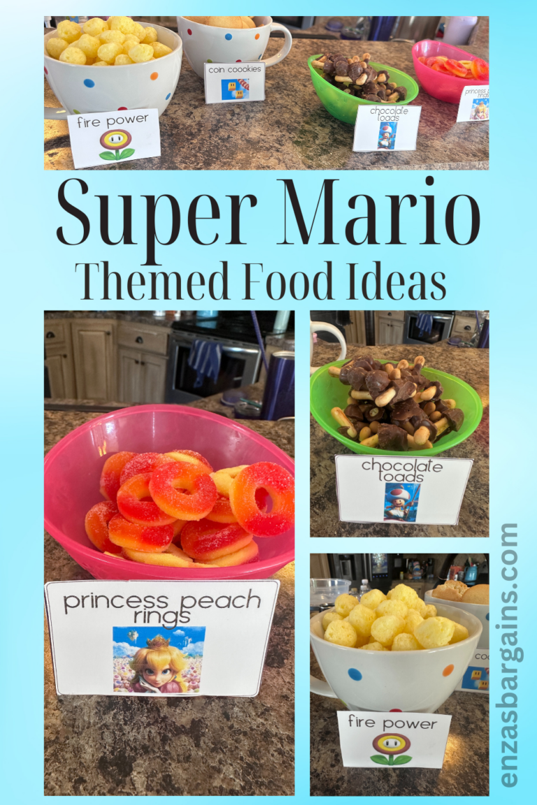 Easy Super Mario Themed Food - Enza's Bargains