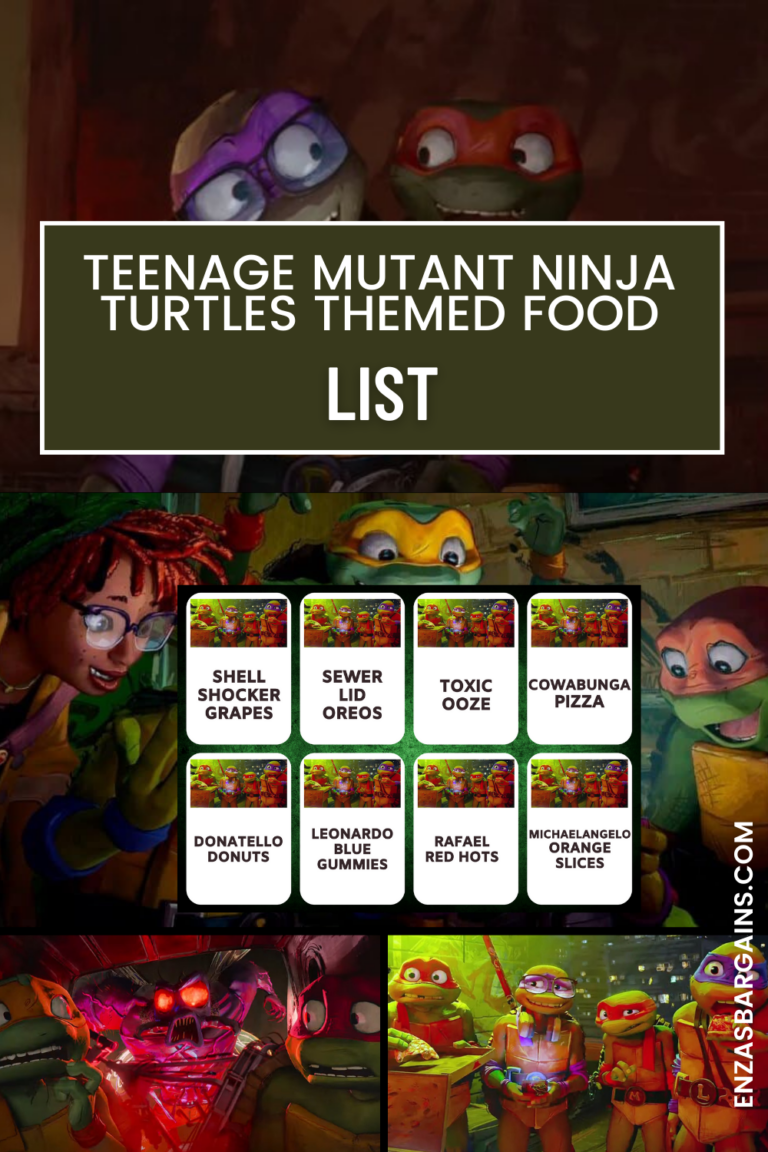 Teenage Mutant Ninja Turtles Themed Food for a Party - Enza's Bargains
