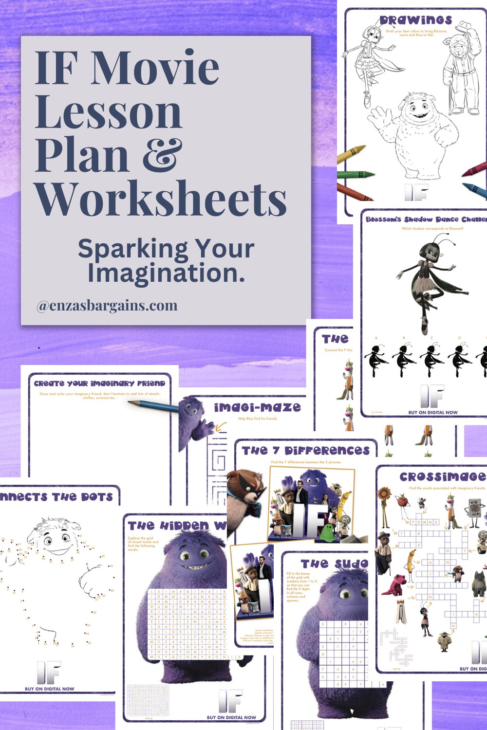 IF Movie Lesson Plan Idea - Imagination - Enza's Bargains