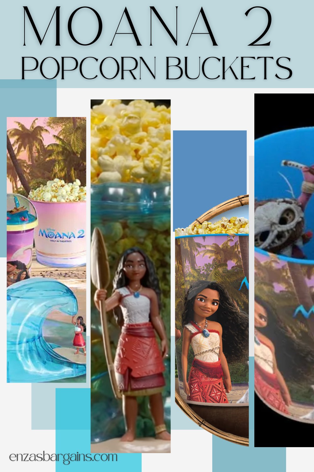 Moana 2 Popcorn Buckets Collectables - Enza's Bargains