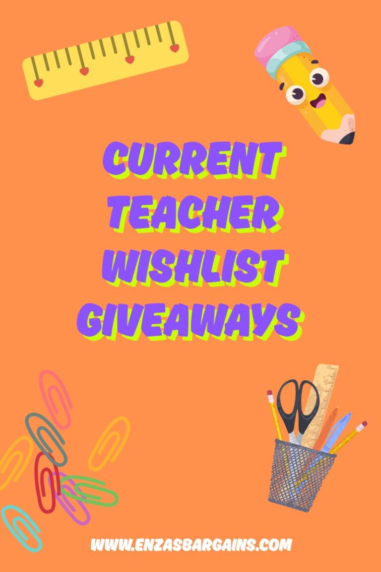 Current Teacher Wishlist Giveaways - Enza's Bargains